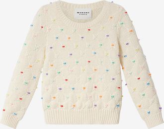 Isabel Marant Pull Priyanka En Laine - Femme - &Eacute;cru-multicolore - Taille34 - Marant &Eacute;toile