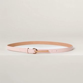 Reptiles House Staffa schnalle und nahtloser Ledergürtel 20mm - Rosa