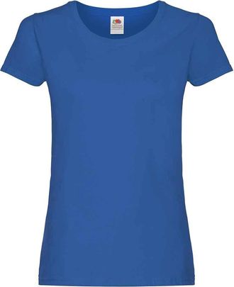 Fruit Of The Loom Damen T-Shirt Valueweight T Lady-Fit 61-372-0 Royal XL