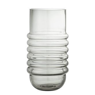 Bloomingville Vase Belma, grau, Glas