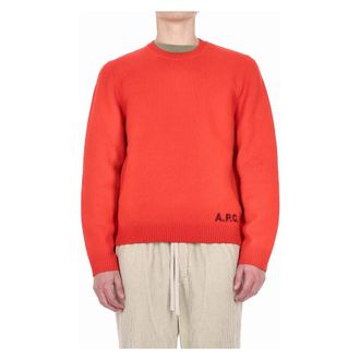 A.P.C. Edward Crewneck - - Knitwear - Herren - Rot - M
