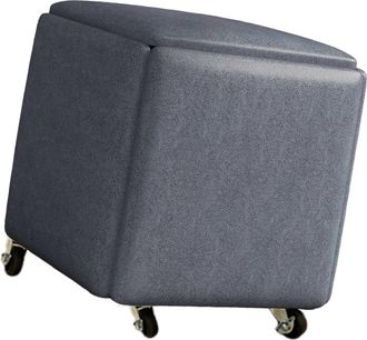 Generic Fu&szlig;hocker, Schminkstuhl, quadratische osmanische Hocker, 5-in-1-Design, for Schlafzimmer, Garten, Balkon, B&uuml;ro (35 x 35 x 35 cm, 45 x 45 x 45 cm)(Colo