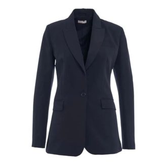 Liu Jo Blazer mit Spitzfasson und Einreiher - - Jackets - Damen - Blau - M