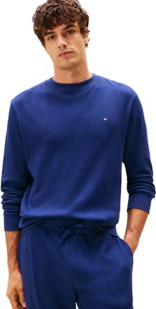 Tommy Hilfiger Herren Sweatshirt Waffle mit Rundhalsausschnitt, Blau (Preppy Navy), XXL