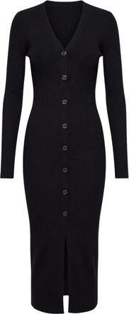 Liu Jo Robe Longue Tricot&eacute;e - Femme - Robes - Noir - Taille: 38 FR