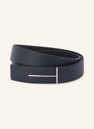 Tom Ford Lederg&uuml;rtel Zum Wenden blau