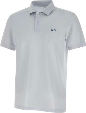 Sun 68 Homme, Tops, Blanc, Taille: 2XL Print Under Collar Polo