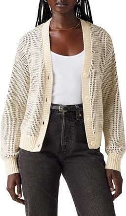 Levi's Snowflake Cardigan, Butter Cream Stripe, L Femme
