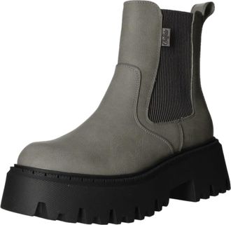 Buffalo Damen Stiefel Schuhe Stiefeletten Aspen Chelsea, Farbe:Grau, Schuhgr&ouml;&szlig;e:EUR 40, Artikel:-Grey