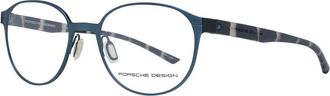 Porsche Design unisex, Accessoires, Bleu, Taille: ONE Size Montures Optiques Rondes Bleues