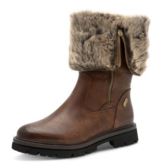 Marco Tozzi Marco Tozzi Damen Boots mit Rei&szlig;verschluss Wasserabweisend, Braun (Cognac), 38 EU