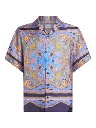 Etro chemise à imprimé graphique - Violet