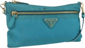 Prada Sac bandouli&egrave;re vintage doccasion - Femme - Pre-owned - Bleu - Taille: ONE Size