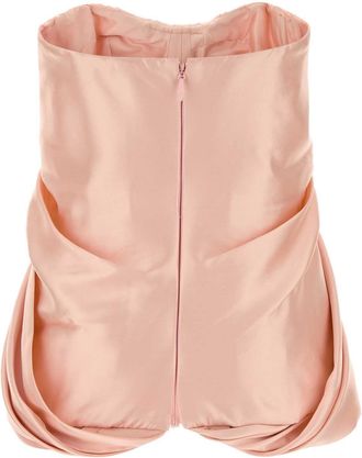 Costarellos Draped Crepe Sweater - Pink