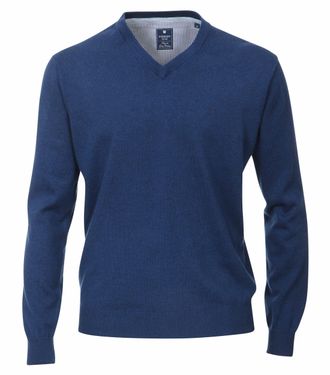 Redmond Herren Pullover mit V-Ausschnitt (600), Größe:5XL, Farbe:Blau(12)