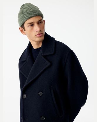Arket Rippstrick-Beanie -Gr&uuml;n