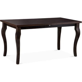 Konsimo Esstisch ausziehbar bis 190cm, rechteckig cabio, Schwarz, laminierte M&ouml;belplatte, Elegant, 150-190x76.5x80cm - Konsimo