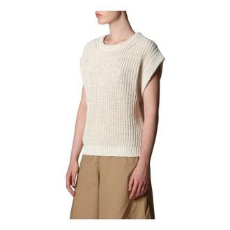 Roberto Collina Rundhals Pullunder - - Knitwear - Damen - Beige - M