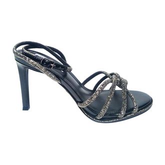 Steve Madden Femme, Chaussures, Noir, Taille: 37 1/2 EU Sandali Ecopelle