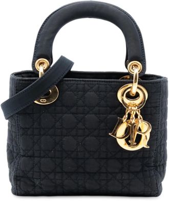 Dior Hobo Bags - Mini Nylon Cannage Lady Dior - Gr. unisize - in Schwarz - f&uuml;r Damen