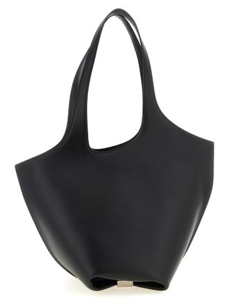 The Attico Womens Black Calfskin Shoulder Bag