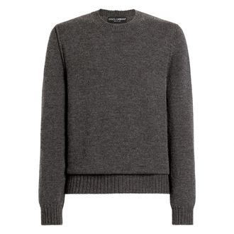 Dolce & Gabbana Pull Girocollo ML - - Knitwear - Herren - Grau - L