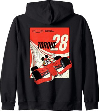 Disney Racing Mickey Mouse Torque 28 Turbo Troop Race Car Kapuzenjacke