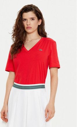 Lacoste T-Shirt TF7300 Rot Regular Fit