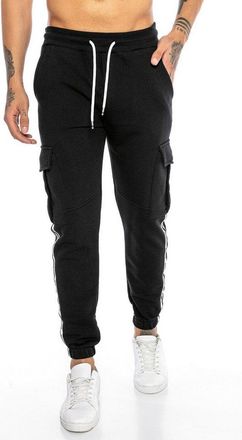 Red Bridge Jogginghose mit Seitenstreifen - Cargo-Sweatpants im sportlichen Look Seitenstreifen mit Markenlogo