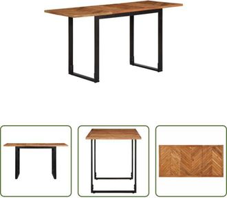vidaXL Holz Esstisch - Esstisch 140x70x75 cm Massivholz Akazie