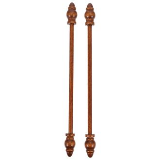 Cabilock 4 Stück hängende Schriftrolle wanddeko schlafzimmer bilder hängende Stange bemalen Kunstwerk-Aufhänger-Schriftrolle Kleiderbügel aus Holz Plakatrahmen