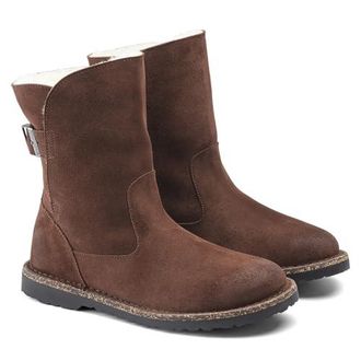 Birkenstock UPPSALA SHEARLING, Chaussures Bottes Leather, Mode Fashion, Espresso marron, 36 EU Stretta