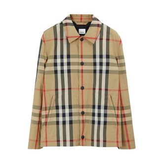 Burberry Sussex Check Jacke - - Jackets - Herren - Beige - L