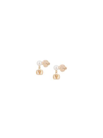 Valentino Garavani Pearl Earrings Vlogo Signature
