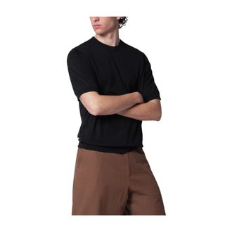 John Smedley Herren, Oberteile, Schwarzk, SGr&ouml;&szlig;e