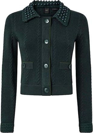 Pinko Pinko, Femme, Pulls, Vert, Taille: 40 FR Cardigan