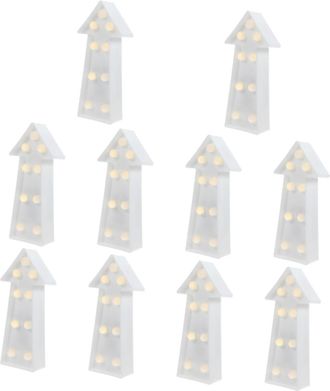 Hemobllo Leuchtende Led Pfeile 10st Pfeilzeichenlicht Schlafzimmerdeko Für Männer Nachtlicht Unterschreiben Tischlampe The Desk Lamp Zelt Led-pfeillicht Wie Sc