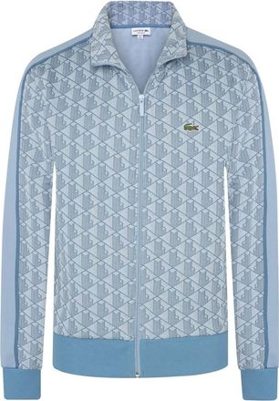 Lacoste Track-Sweatjacke Paris in Jacquard-Qualit&auml;t mit Monogramm-Print in