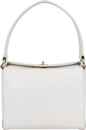 Gucci Crossbody Bags - Gucci All White Leather Turnlock Handbag - Gr. unisize - in Wei&szlig; - f&uuml;r Damen
