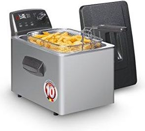 Fritel Fritel Friteuse Turbo SF 4551-5 L - 3000 W - Couvercle anti-poussi&egrave;re - 5 pers. - Huile + graisse solide