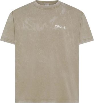 Cycle Homme, Tops, Beige, Taille: M Deserto Boxy T-Shirt