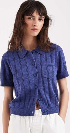 Wrangler Gilet &agrave; poche unique - Bleu de cobalt