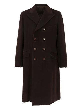 Romeo Gigli manteau &agrave; boutonni&egrave;re crois&eacute;e (ann&eacute;es 1990) - Marron