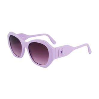 Karl Lagerfeld Femme, Accessoires, Violet, Taille: ONE Size Lunettes de soleil inject&eacute;es avec protection UV