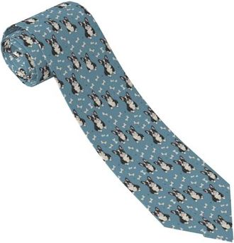 Generic Cravate Adorable Imprim&eacute; De Chien De Berger Fran&ccedil;ais Classique Tie &Eacute;l&eacute;gant Cravate DAffaires Pour Travail Accessoires C&eacute;l&eacute;brations