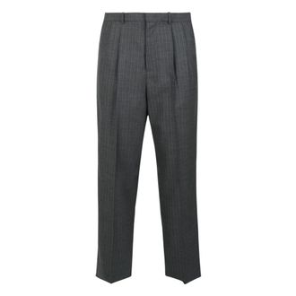 Jil Sander Nadelstreifen Anzughose - - Trousers - Herren - Grau - L