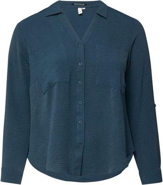 QS by s.Oliver Langarmbluse Bluse Bluse mit Turn-up