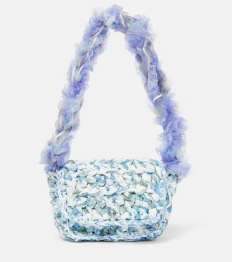 Susan Fang Schultertasche Mini Crochet mit Spitze