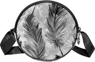 Generic Petit sac &agrave; bandouli&egrave;re Circle pour femme, petit sac &agrave; bandouli&egrave;re vintage noir avec fermeture &eacute;clair, bretelles r&eacute;glables, sac &agrave; main rond d&eacute;contract