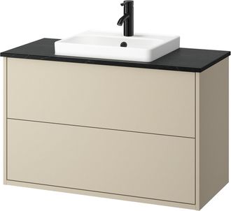 IKEA HAVB&Auml;CK / ORRSJ&Ouml;N Waschbschr+Schubladen/Waschb/Mibatt